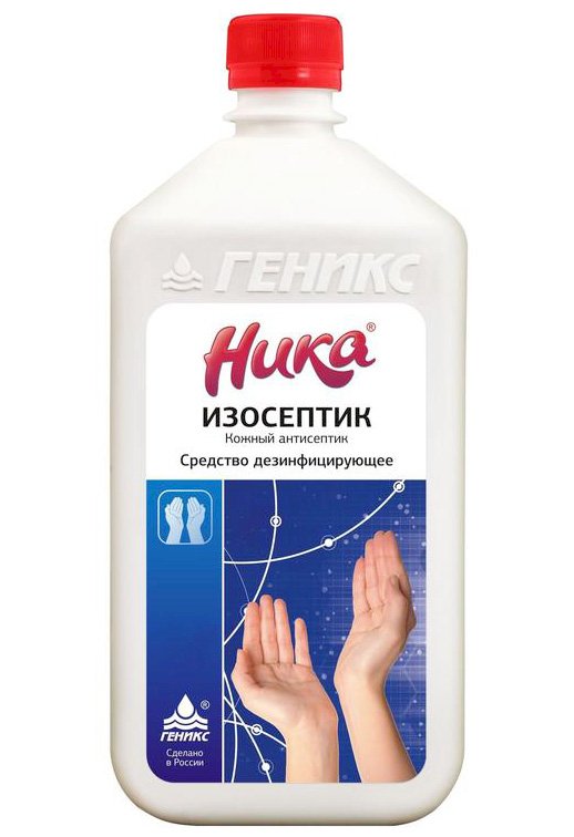 Ника Изосептик дезинфицирующее средство, 1 литр, 12 штук в упаковке ...
